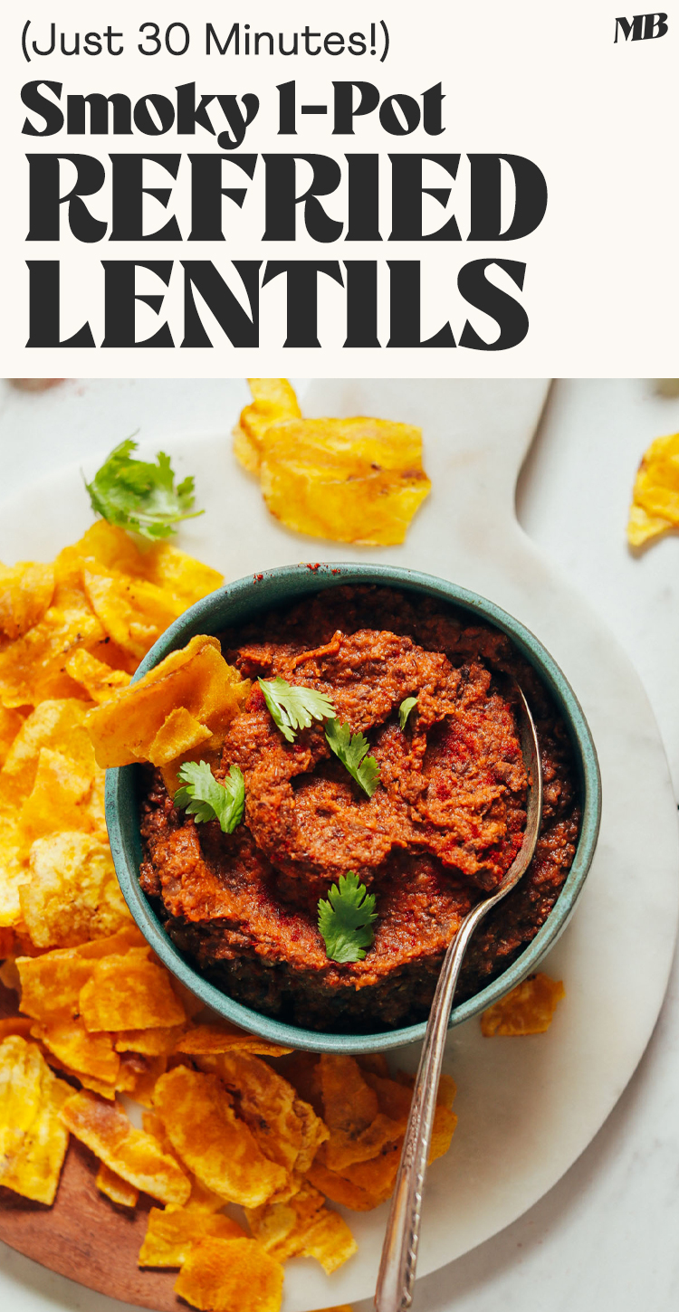 Smoky 1-Pot Refried Lentils | Minimalist Baker Recipes