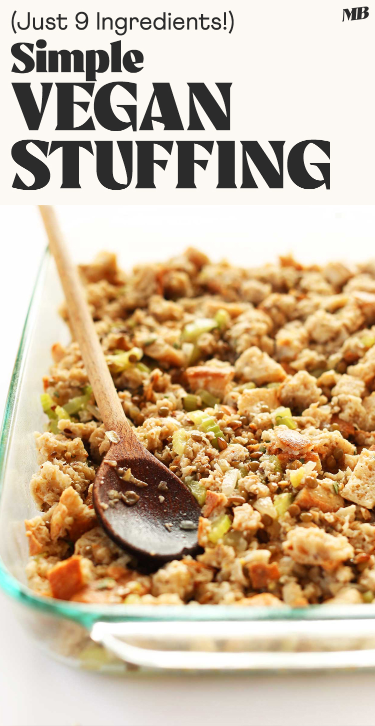 Simple Vegan Stuffing | Minimalist Baker Recipes