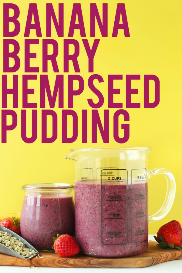Banana & Berry Hemp Seed Pudding | Minimalist Baker Recipes