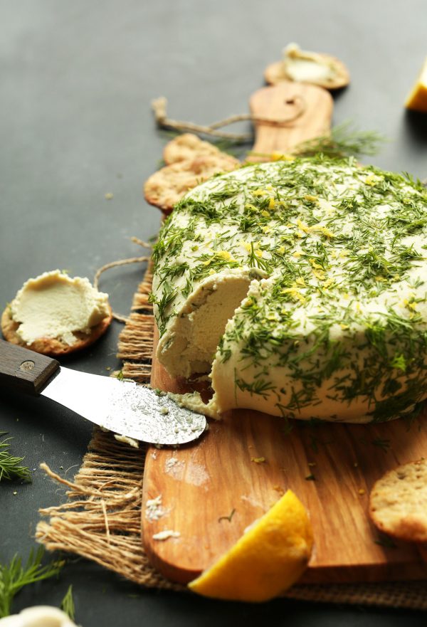 Easy Garlic & Herb Vegan Cheese | Minimalist Baker Recipes