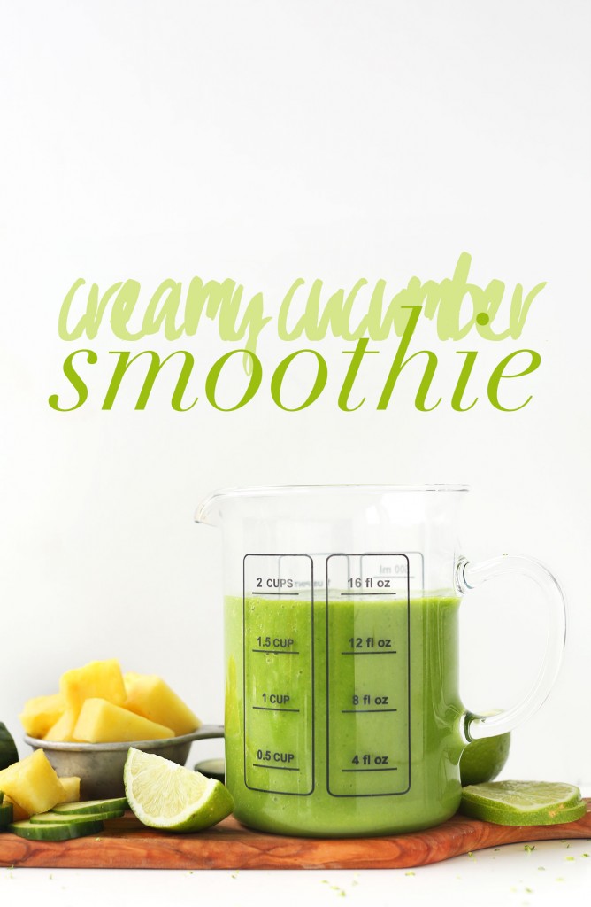 Pineapple Cucumber Smoothie | Minimalist Baker Recipes