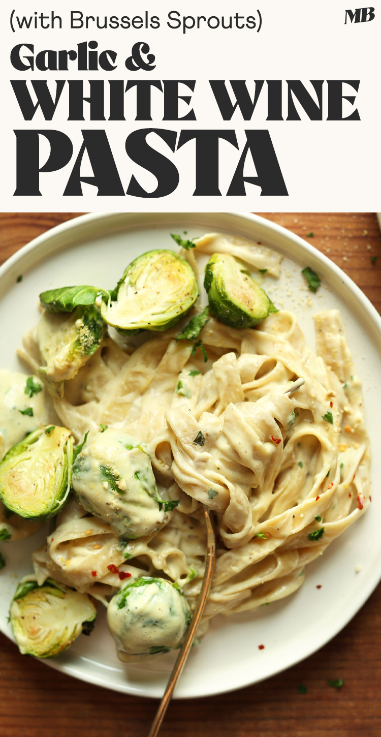 Vegan Garlic Alfredo Pasta | Minimalist Baker Recipes