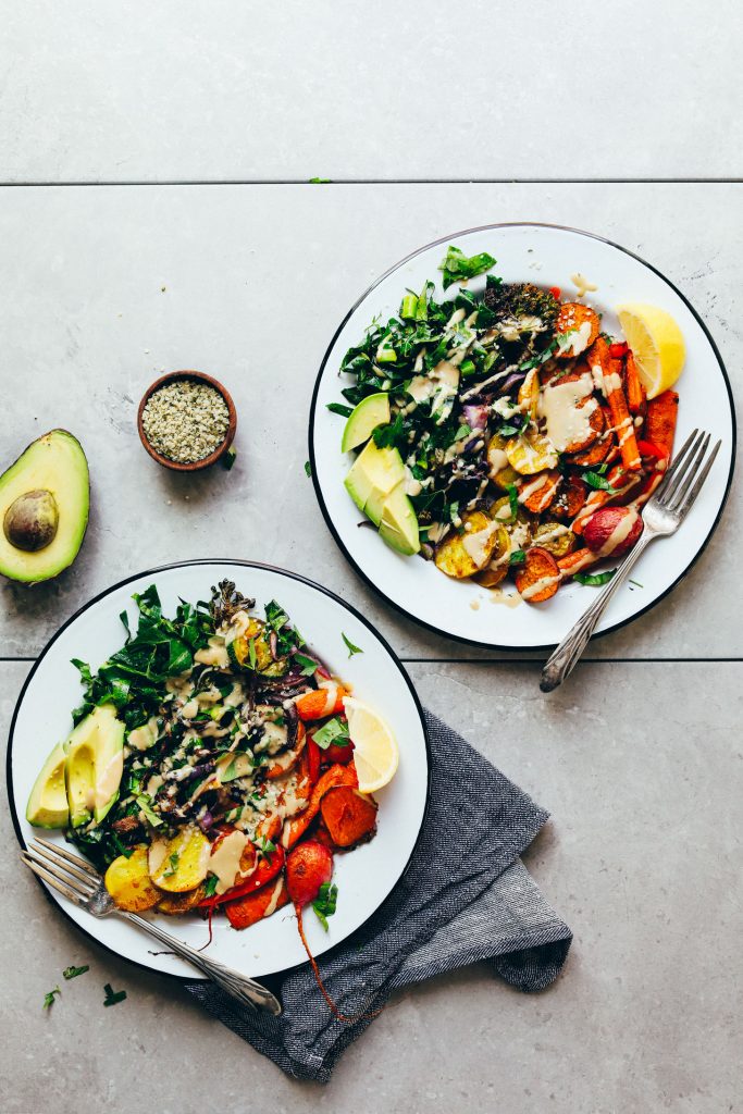 Roasted Rainbow Vegetable Bowl | Minimalist Baker Recipes