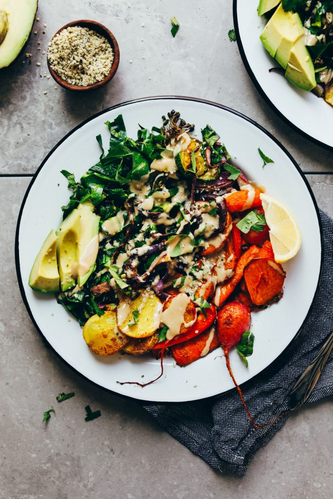 Roasted Rainbow Vegetable Bowl | Minimalist Baker Recipes