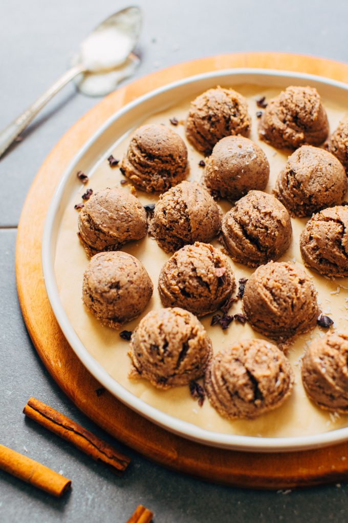 Coconut Cacao Tahini Snack Bites | Minimalist Baker Recipes