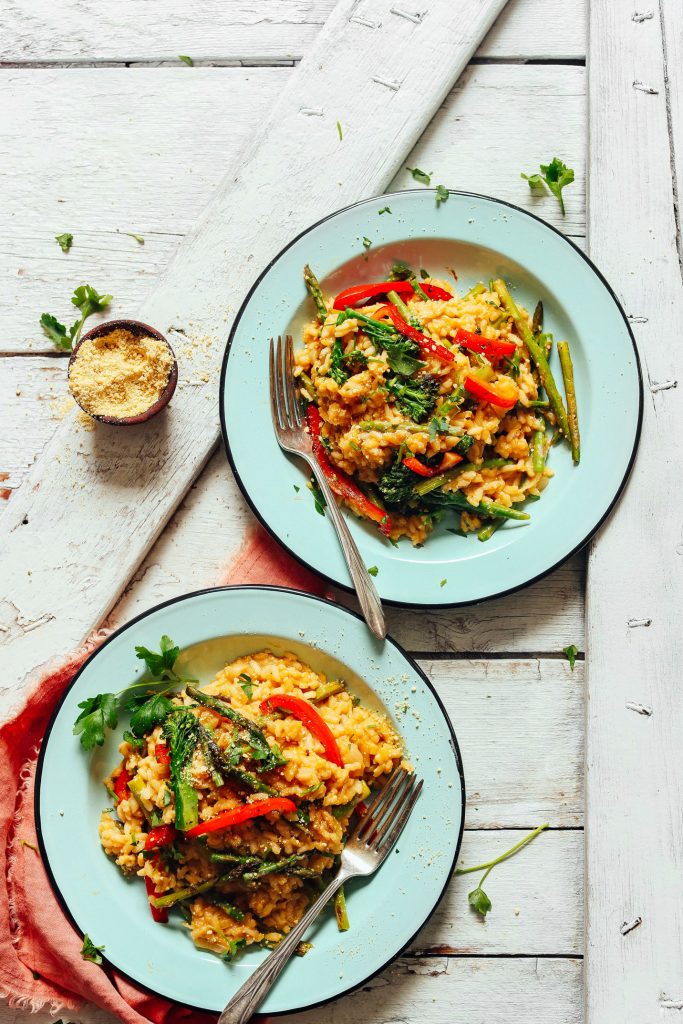 Creamy Vegetable Vegan Risotto | Minimalist Baker Recipes