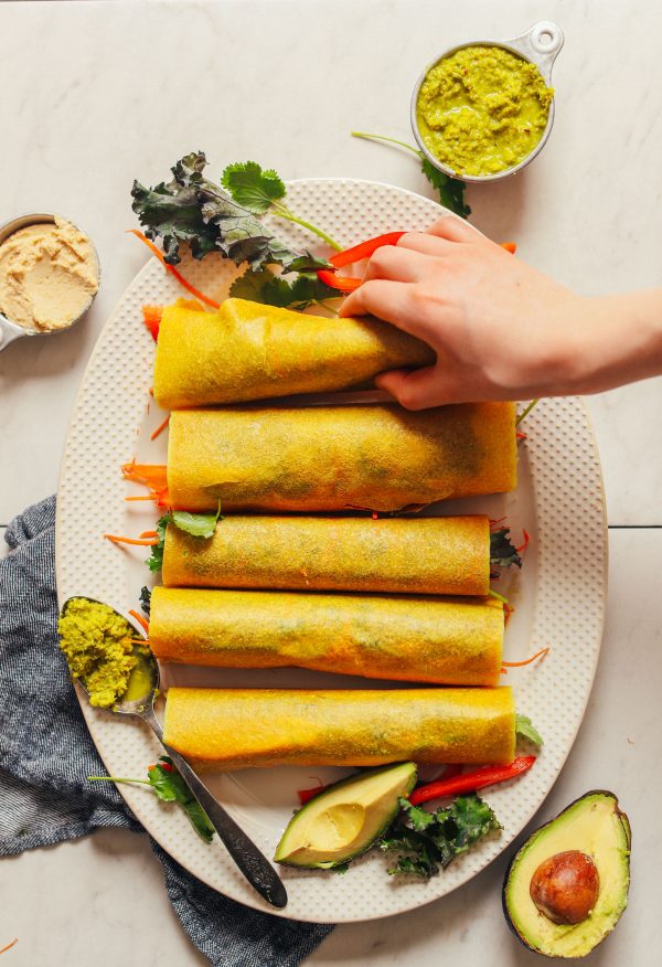 5-Minute Vegan Coconut Wraps | Minimalist Baker Recipes