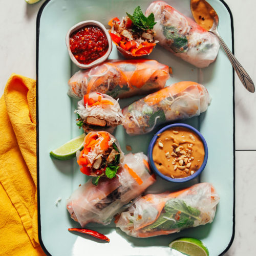 Tofu Vietnamese Spring Rolls | Minimalist Baker Recipes