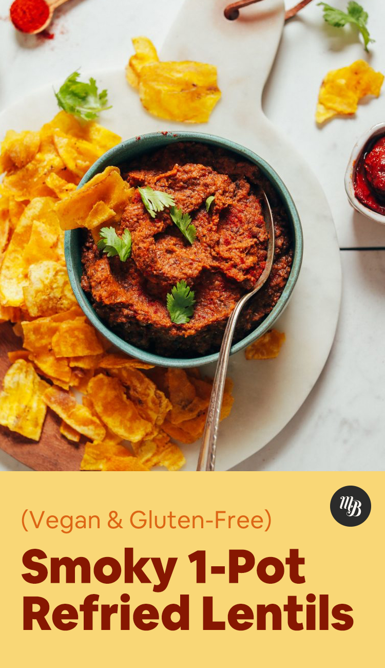 Smoky 1-Pot Refried Lentils | Minimalist Baker Recipes