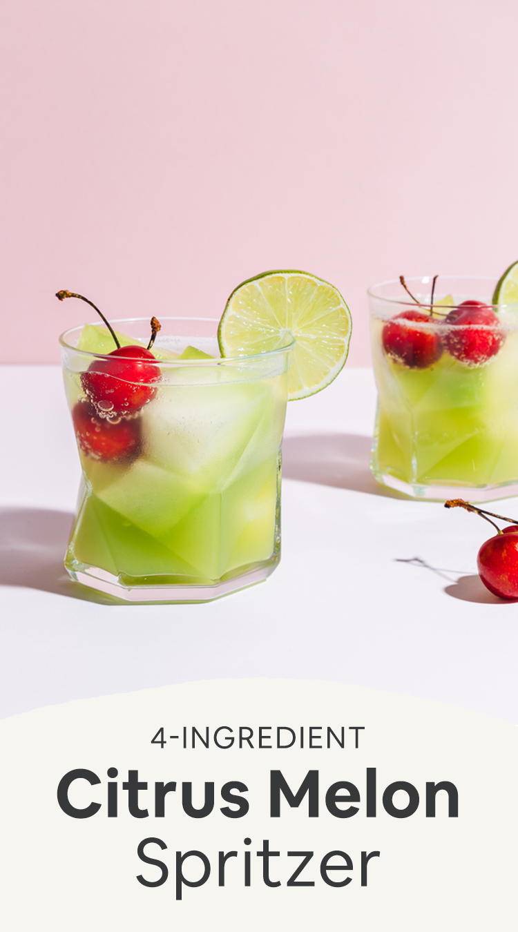 4-Ingredient Citrus & Melon Spritzer - Minimalist Baker Recipes