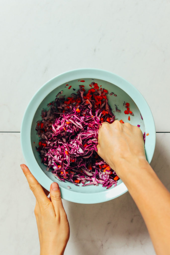 Quick Citrusy Cabbage Slaw (Mayo-Free) - Minimalist Baker Recipes