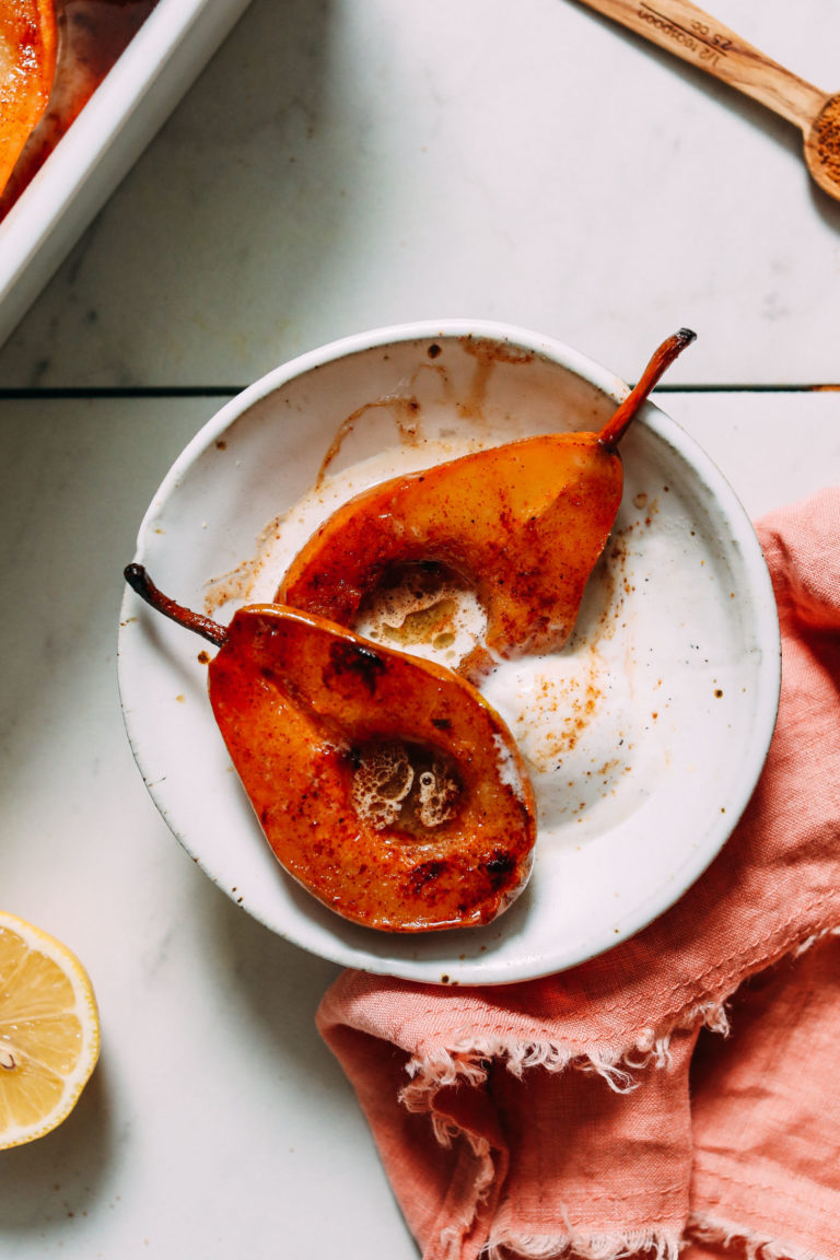 Easy Baked Pears (Vegan & Gluten-Free) - Minimalist Baker Recipes