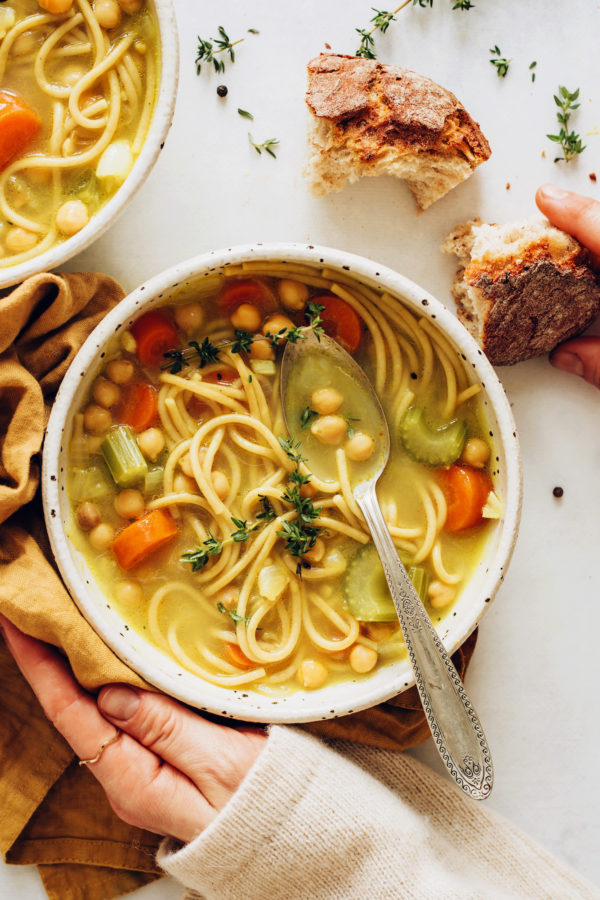 1-Pot Chickpea Noodle Soup - Minimalist Baker Recipes