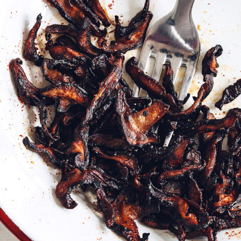 Quick Crispy Shiitake Bacon - Minimalist Baker Recipes
