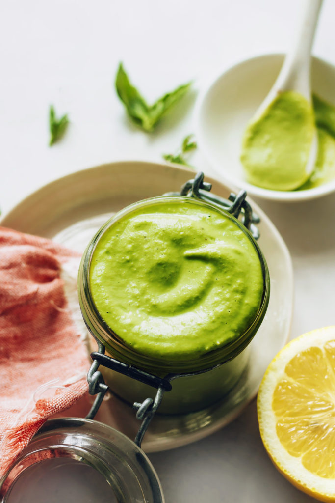 Easy Green Goddess Dressing (Plant-Based!) - Minimalist Baker Recipes