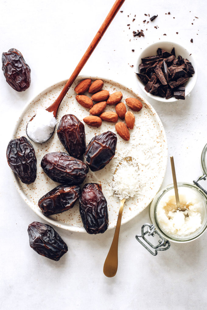 Almond Joy Stuffed Dates - Minimalist Baker Recipes