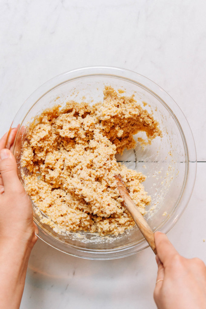 Fluffy Millet Breakfast Cake with Stone Fruit - Minimalist Baker Recipes