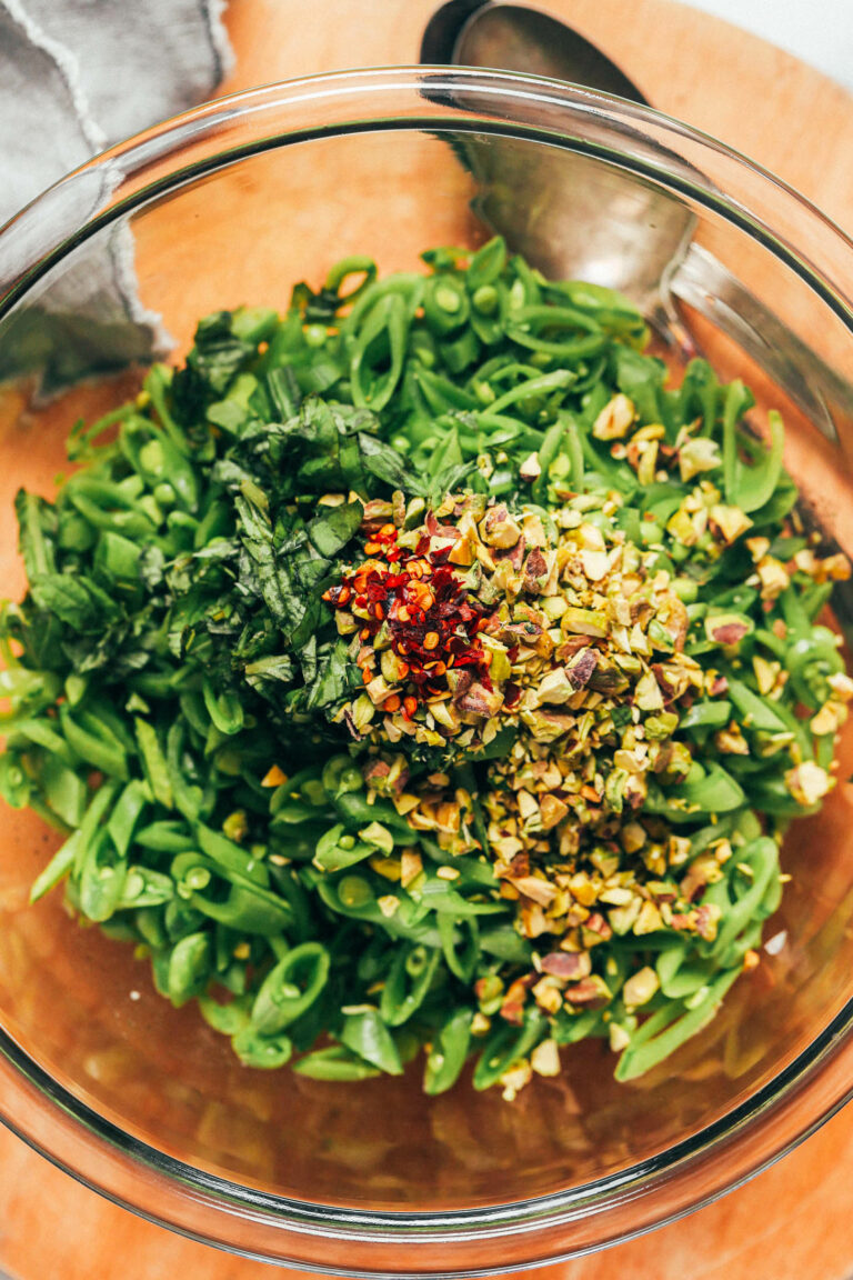 Snap Pea Salad with Zesty Lemon Vinaigrette - Minimalist Baker Recipes