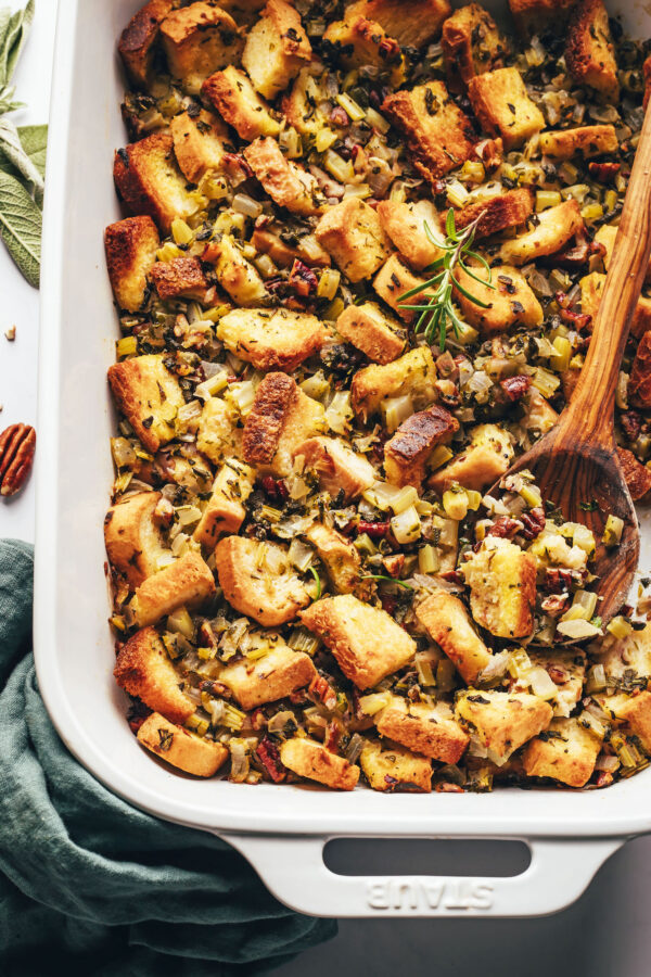 Classic Vegan Gluten-Free Stuffing - Minimalist Baker Recipes