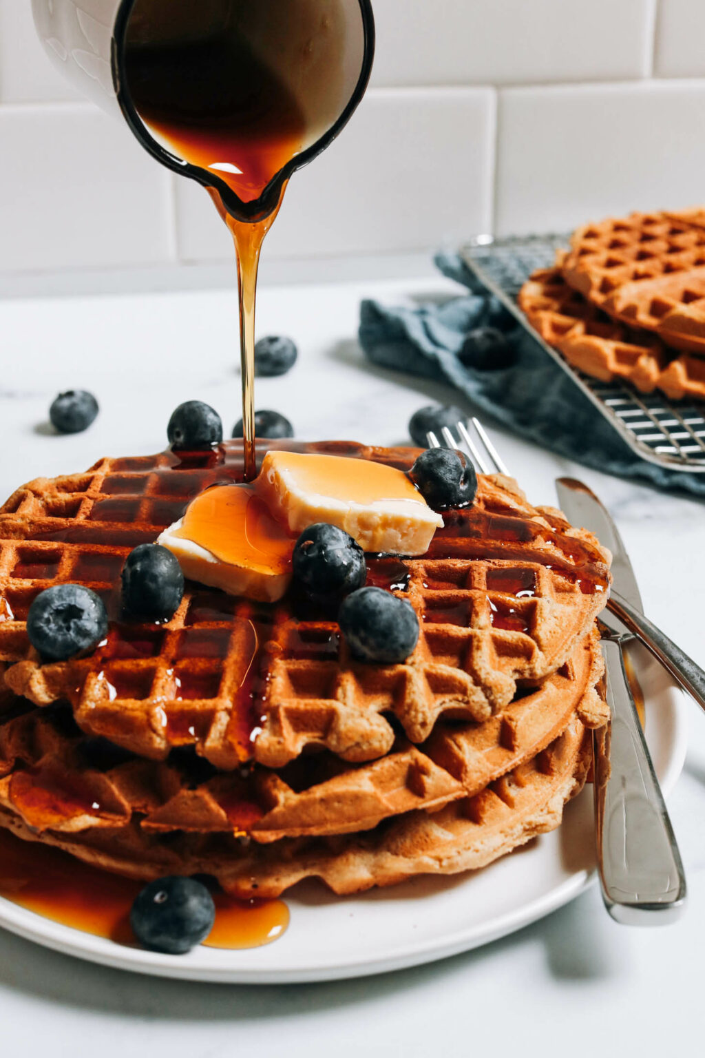 Vegan Protein Waffles (Gluten-Free) - Minimalist Baker