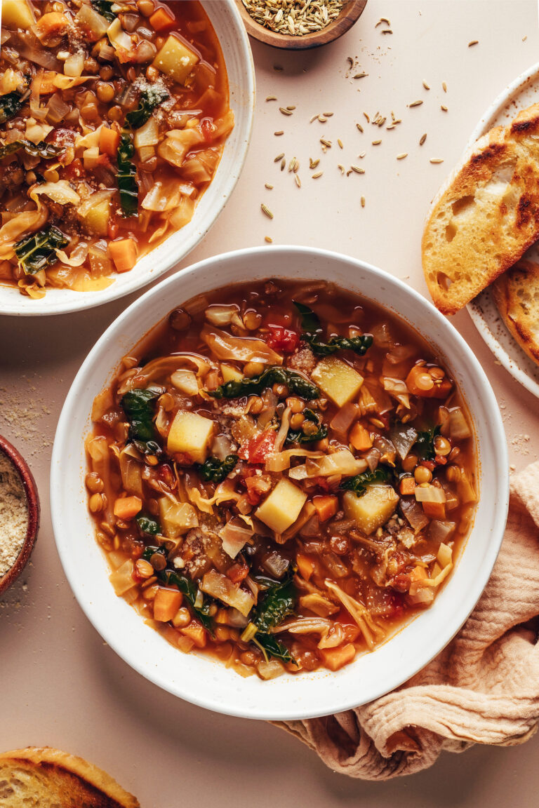 Nourishing Cabbage & Lentil Soup (1 Pot!) - Minimalist Baker