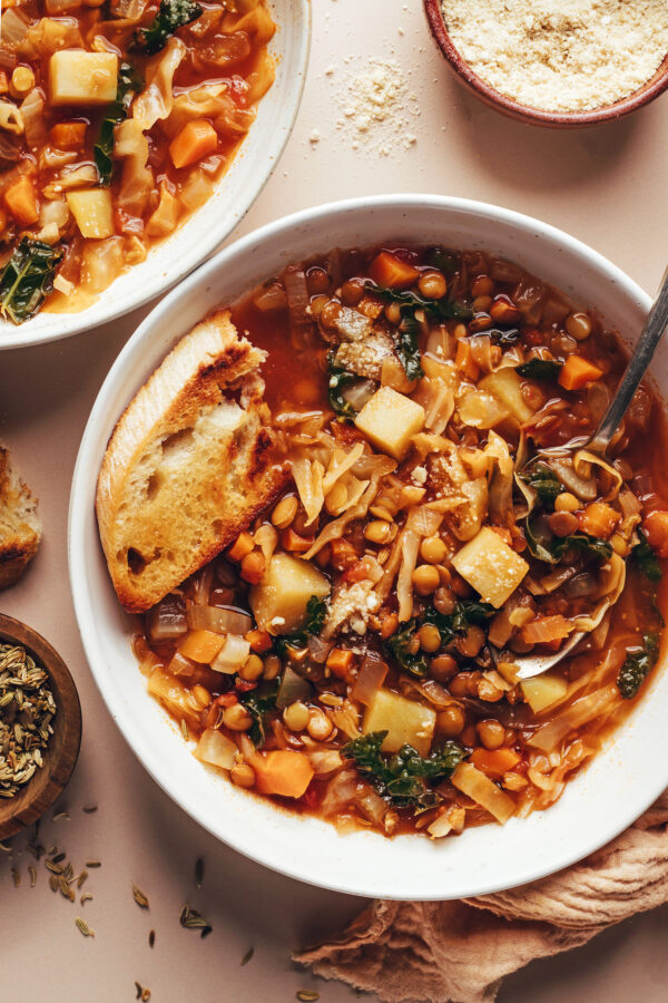 Nourishing Cabbage & Lentil Soup (1 Pot!) - Minimalist Baker