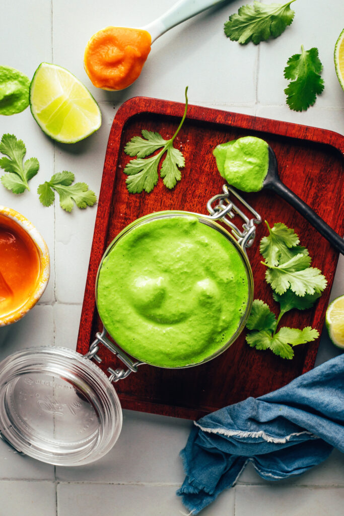 Aji Verde Sauce (Peruvian-Inspired, Dairy-Free) - Minimalist Baker