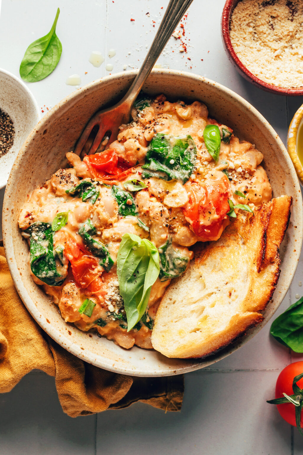 Creamy Italian White Bean Skillet - Minimalist Baker Recipes