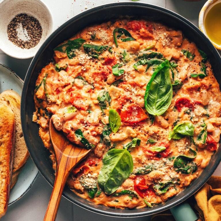 Creamy Italian White Bean Skillet - Minimalist Baker Recipes