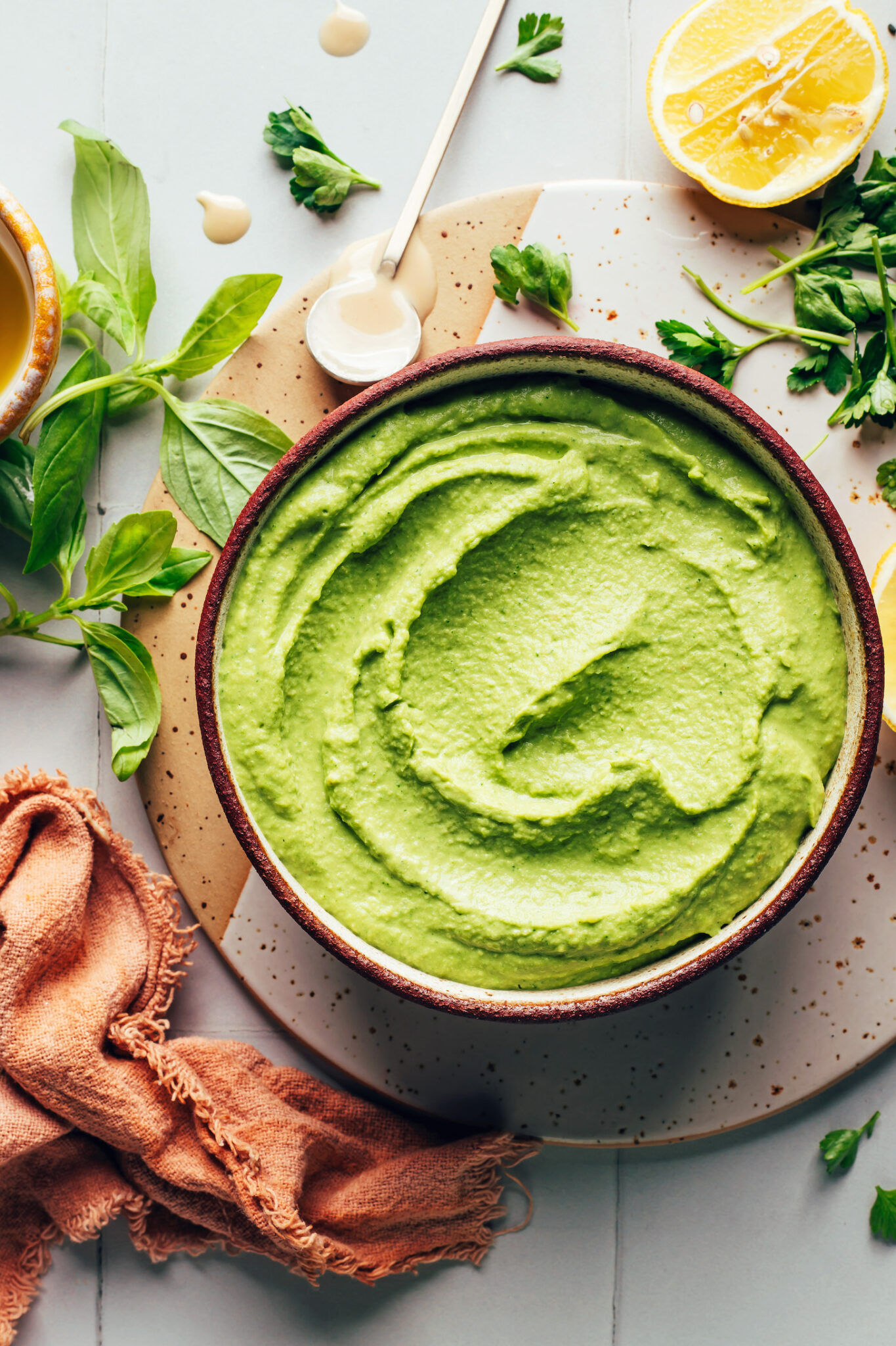 Green Goddess Hummus - Minimalist Baker Recipes