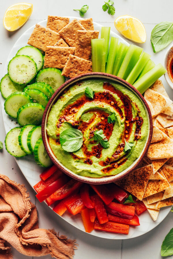 Green Goddess Hummus - Minimalist Baker Recipes