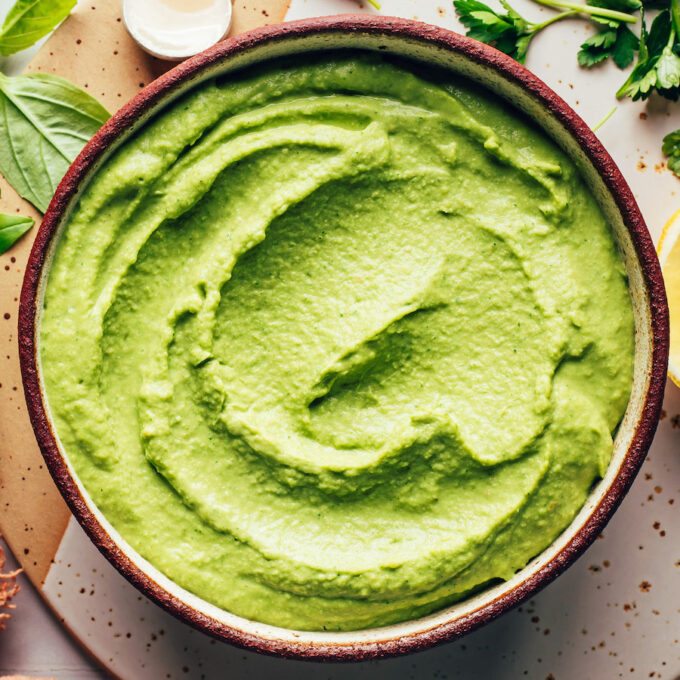 Green Goddess Hummus - Minimalist Baker Recipes