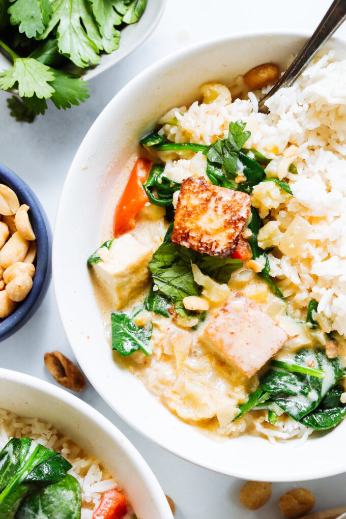 Easy Vegetable Panang Curry (Tofu or Chicken) - Minimalist Baker