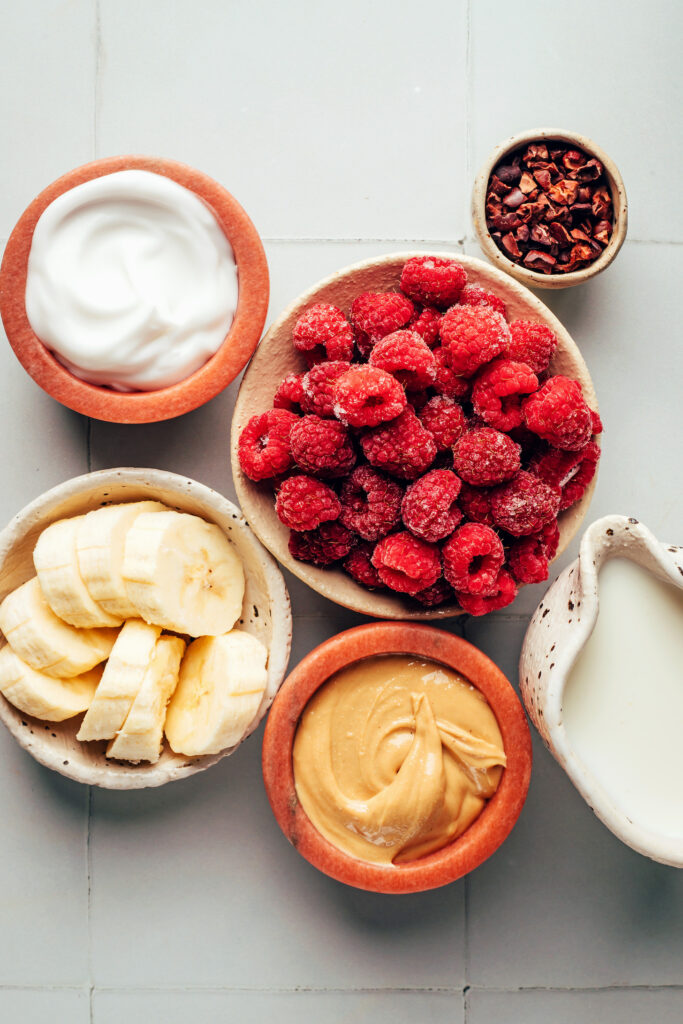 Creamy Raspberry Chip Smoothie (5 Minutes!) - Minimalist Baker