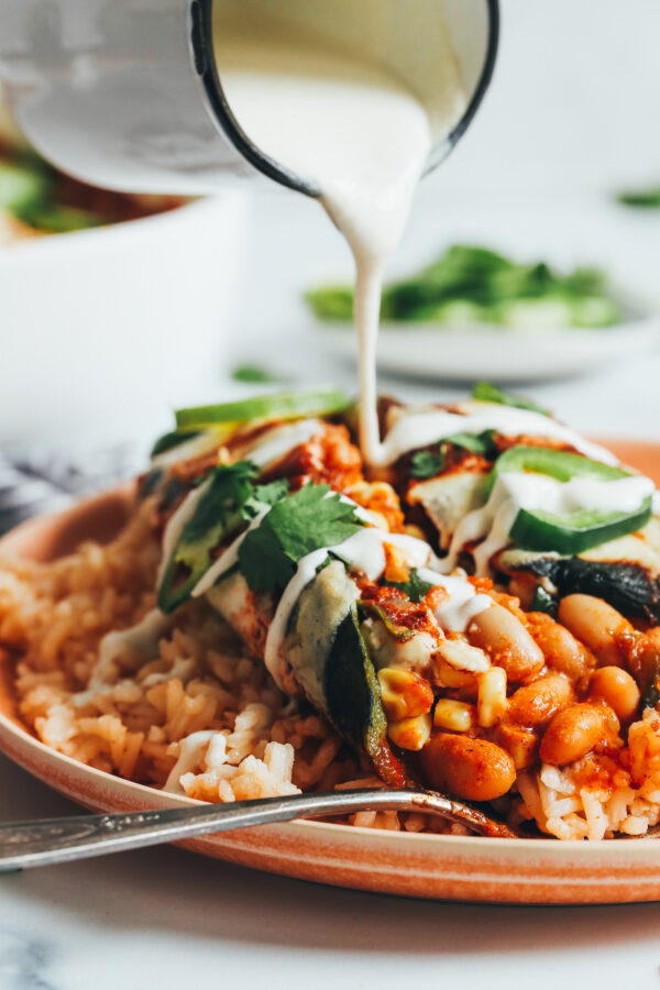 Vegan White Bean Chile Relleno (Baked!) - Minimalist Baker