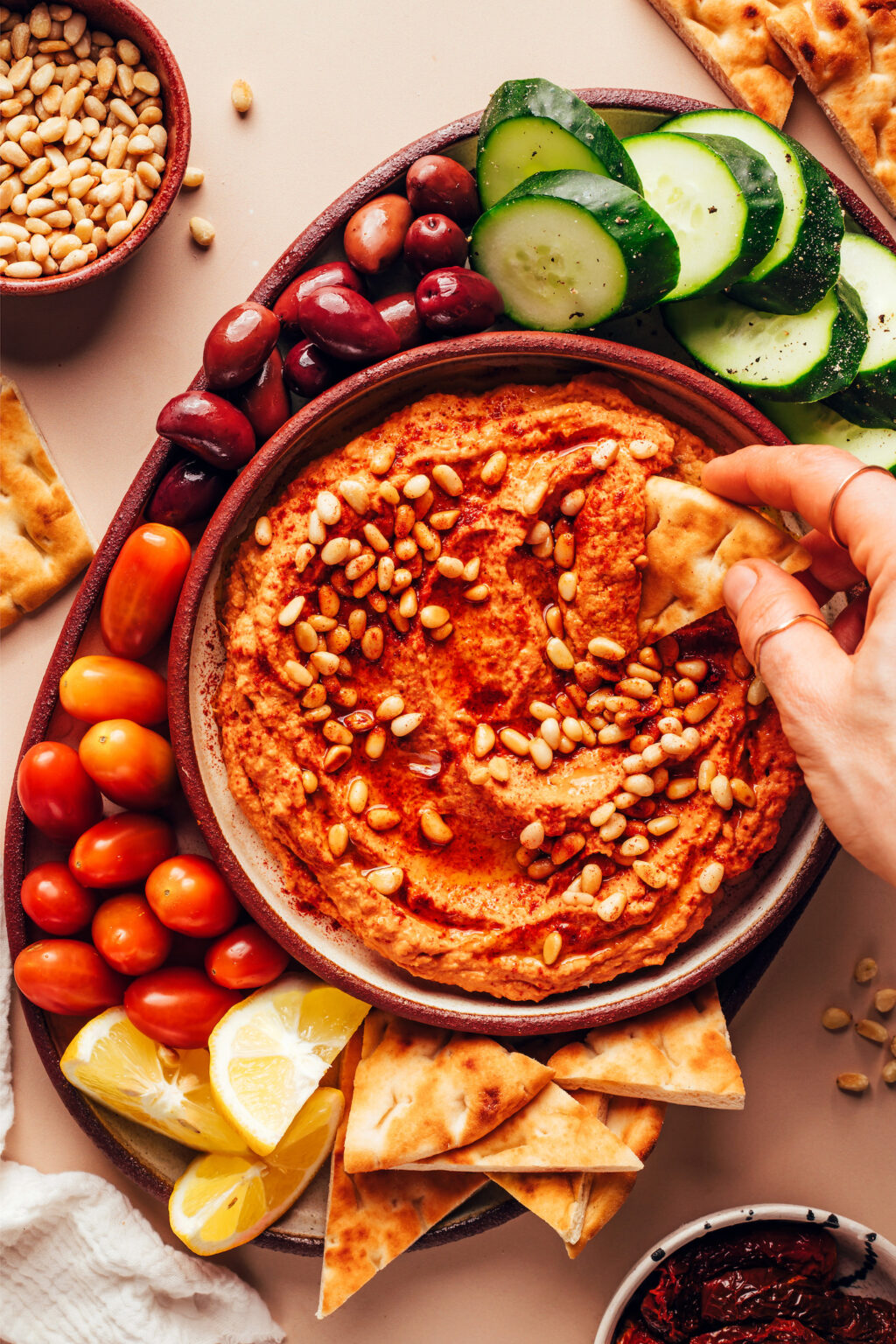Simple Sun-Dried Tomato Hummus - Minimalist Baker Recipes