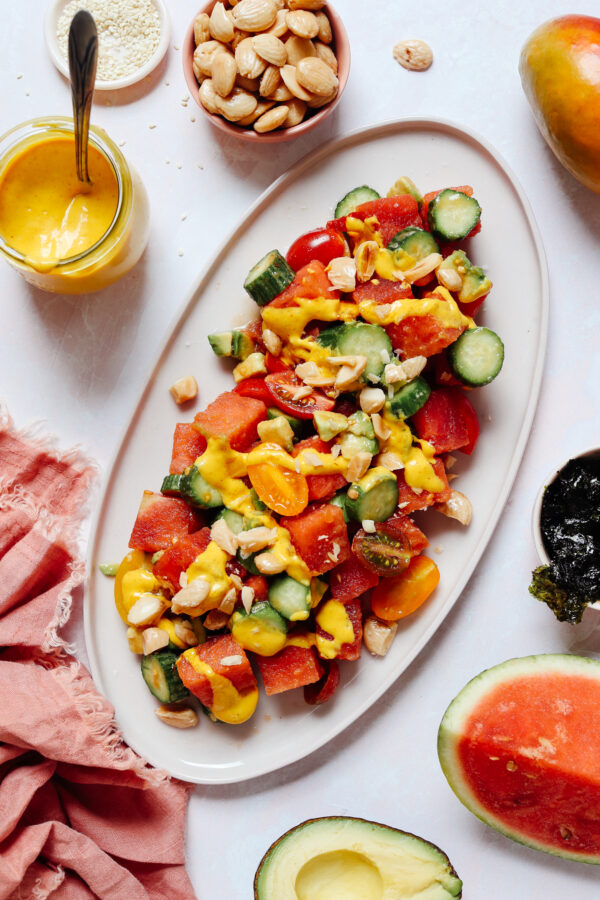 Creamy Turmeric Mango Vinaigrette - Minimalist Baker Recipes