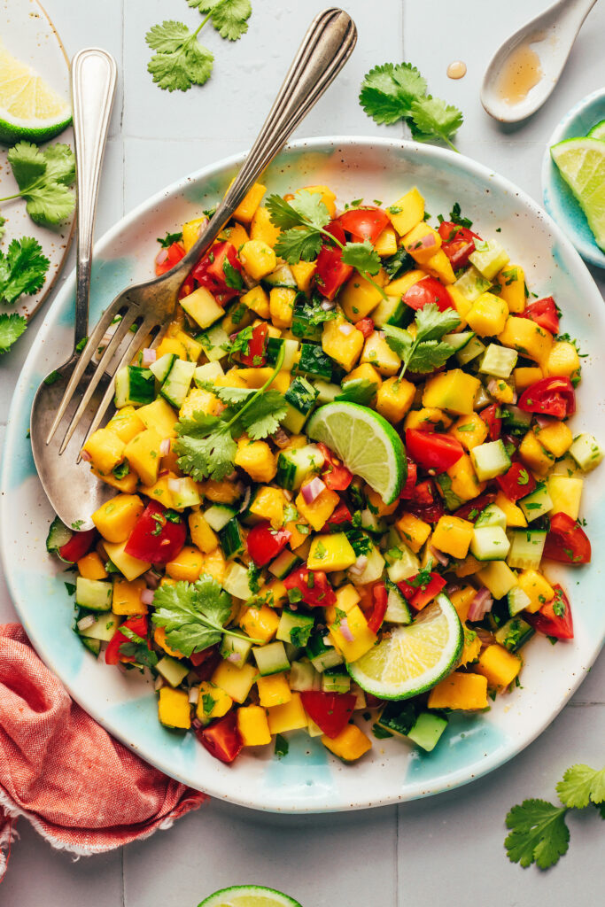 Easy Mango Cucumber Salad - Minimalist Baker Recipes