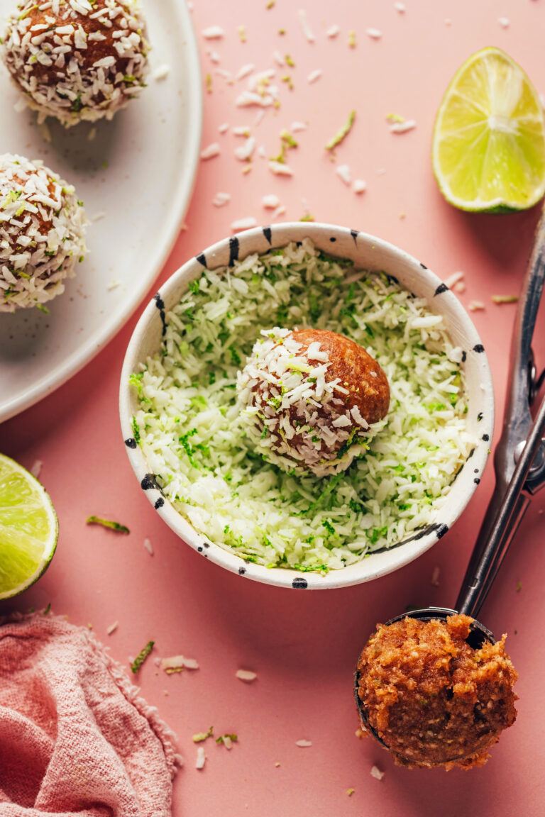 No-Bake Coconut Lime Energy Bites - Minimalist Baker Recipes