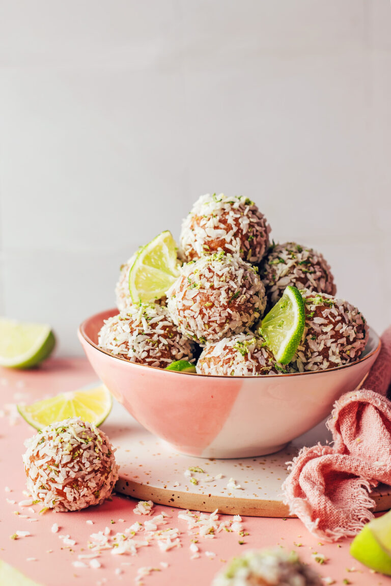 No-Bake Coconut Lime Energy Bites - Minimalist Baker Recipes