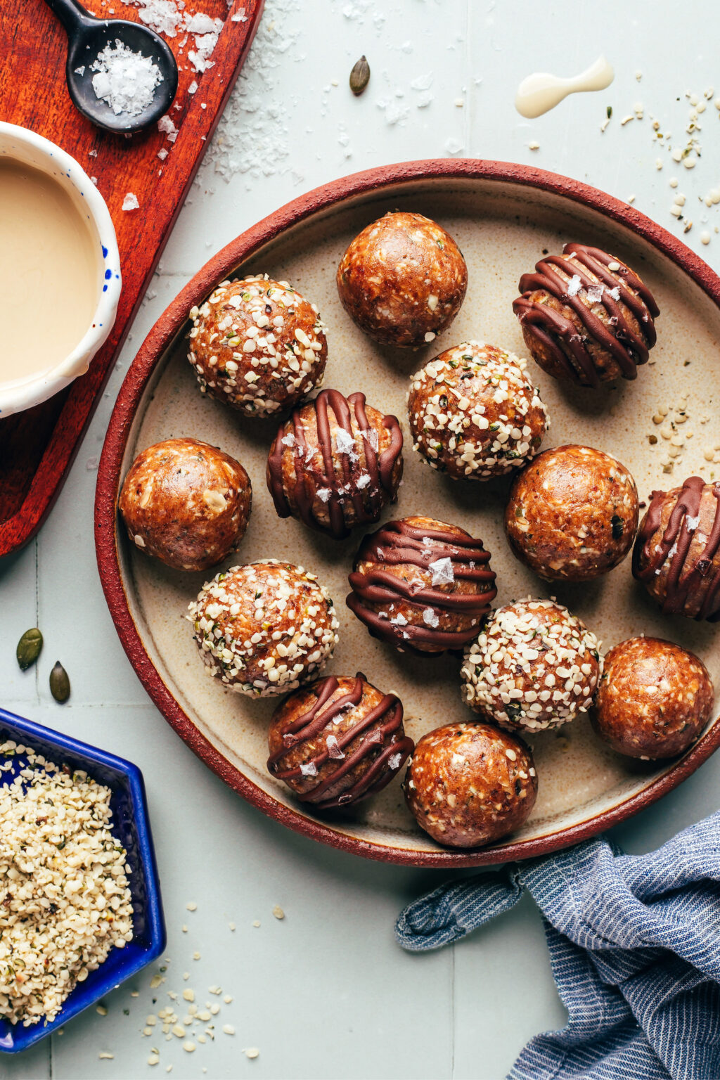 Seedy Tahini Snack Bites (Nut-Free!) - Minimalist Baker Recipes