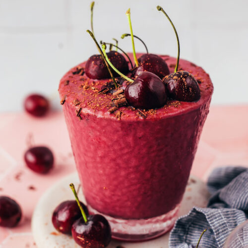 Chocolate Cherry Protein Shake - Minimalist Baker Recipes