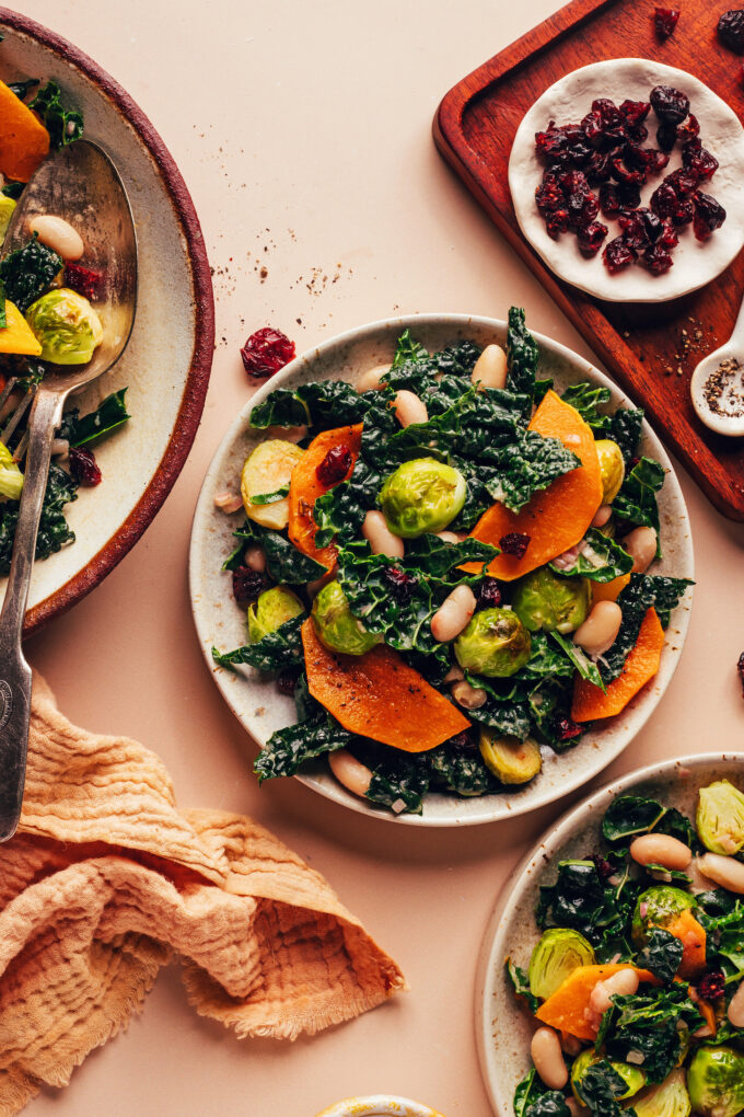 Roasted Fall Vegetable Salad with White Beans - Klesiass.com