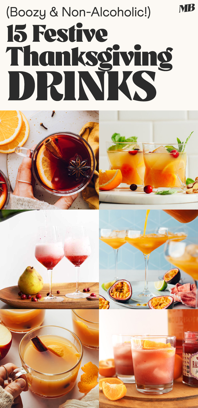 15 Festive Thanksgiving Drinks (Boozy & Non-Alcoholic!) - Minimalist Baker
